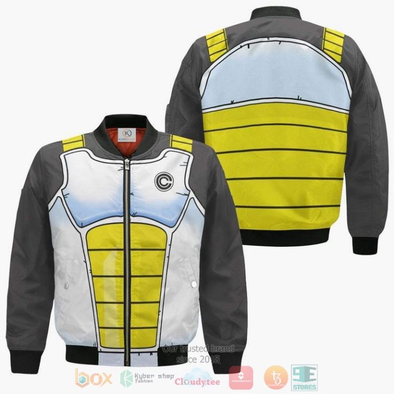 Vegeta Capsule Corp Uniform Dragon Ball Anime Bomber Jacket – Pixeltee